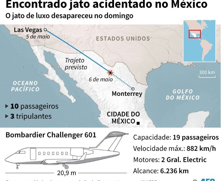 Encontrado jato de luxo acidentado no México, com 13 pessoas a bordo - ISTOÉ Independente