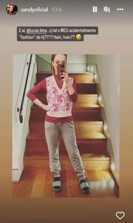 Sandy publica foto com visual “acidentalmente fashion” para ficar em ...