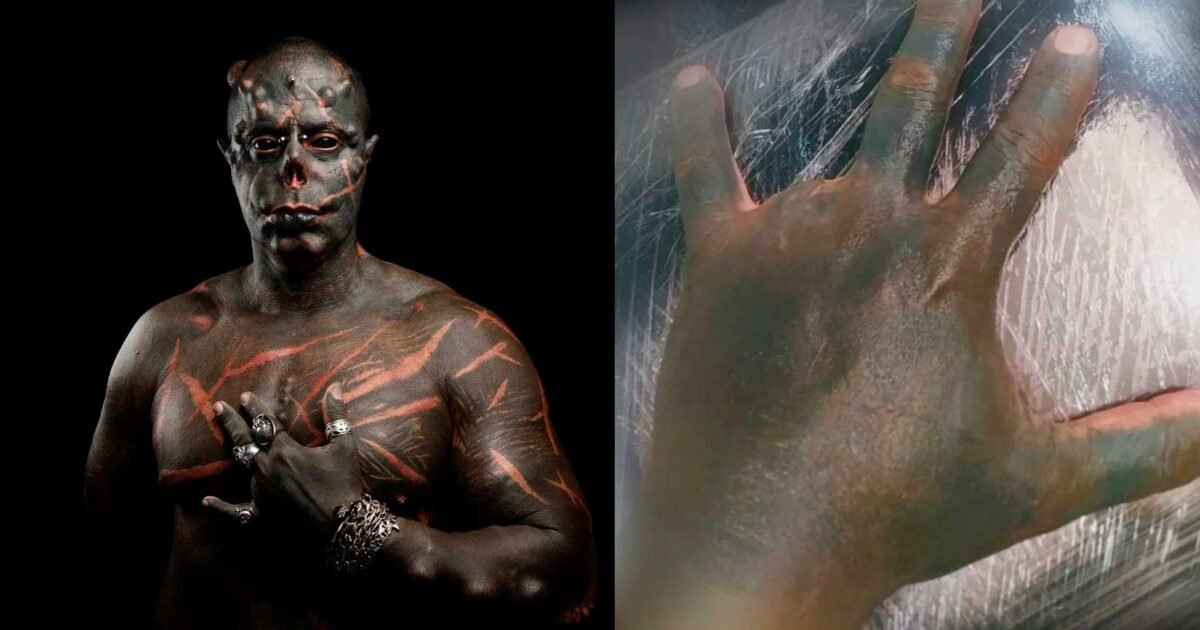 Tatuador Diabão faz nova modificação e transforma a própria mão em uma ...
