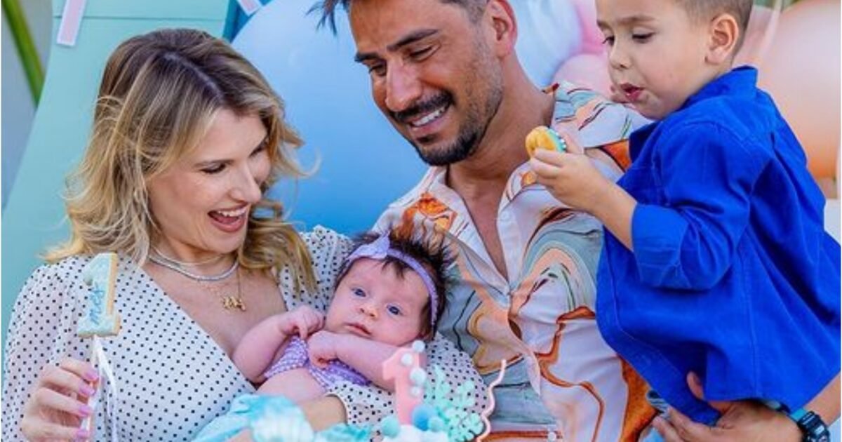 Julio Rocha celebra 1º mesversário da filha com festa da Pequena Sereia ...