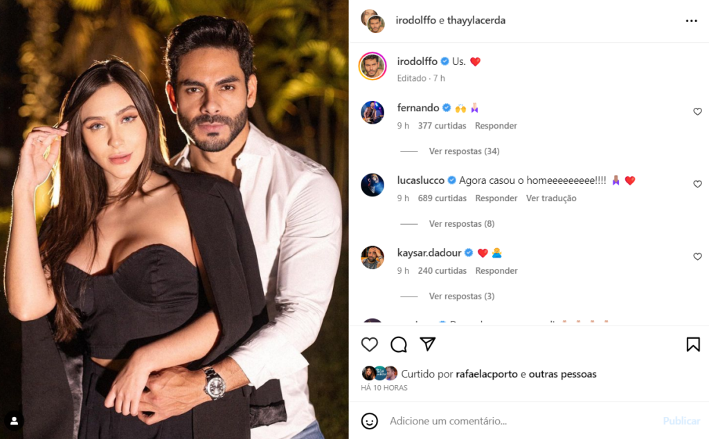 Após anúncio de namoro, Rodolffo posa ao lado de nova namorada - ISTOÉ ...