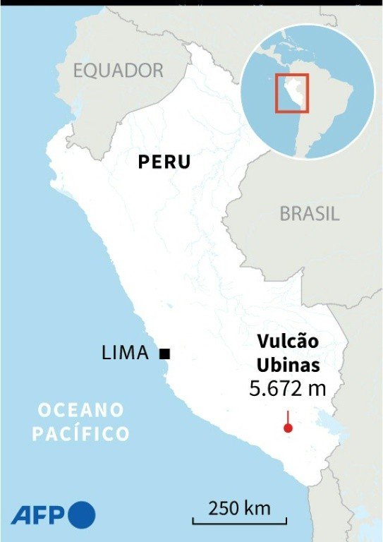 Atividade de vulcão Ubinas, no Peru, aumenta com explosões e emissão de ...