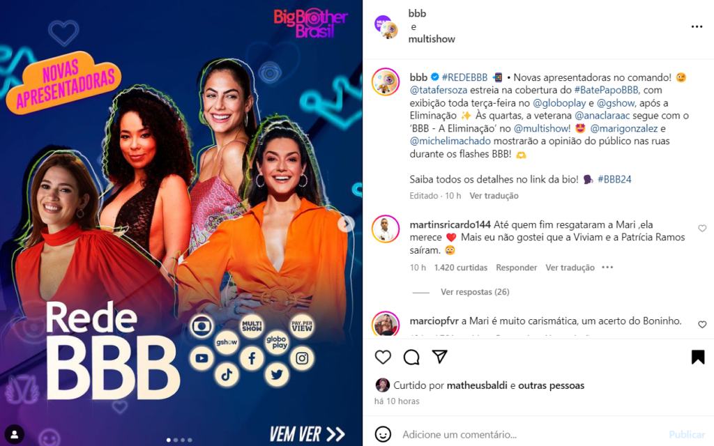 Comediante que apresentaria quadro no BBB24 é dispensada antes do ...