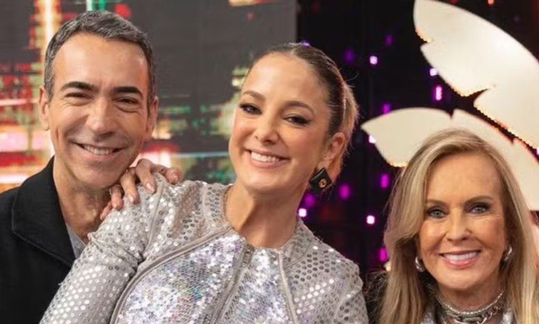 Helô Pinheiro parabeniza genro Cesar Tralli por apresentação no ‘Jornal ...