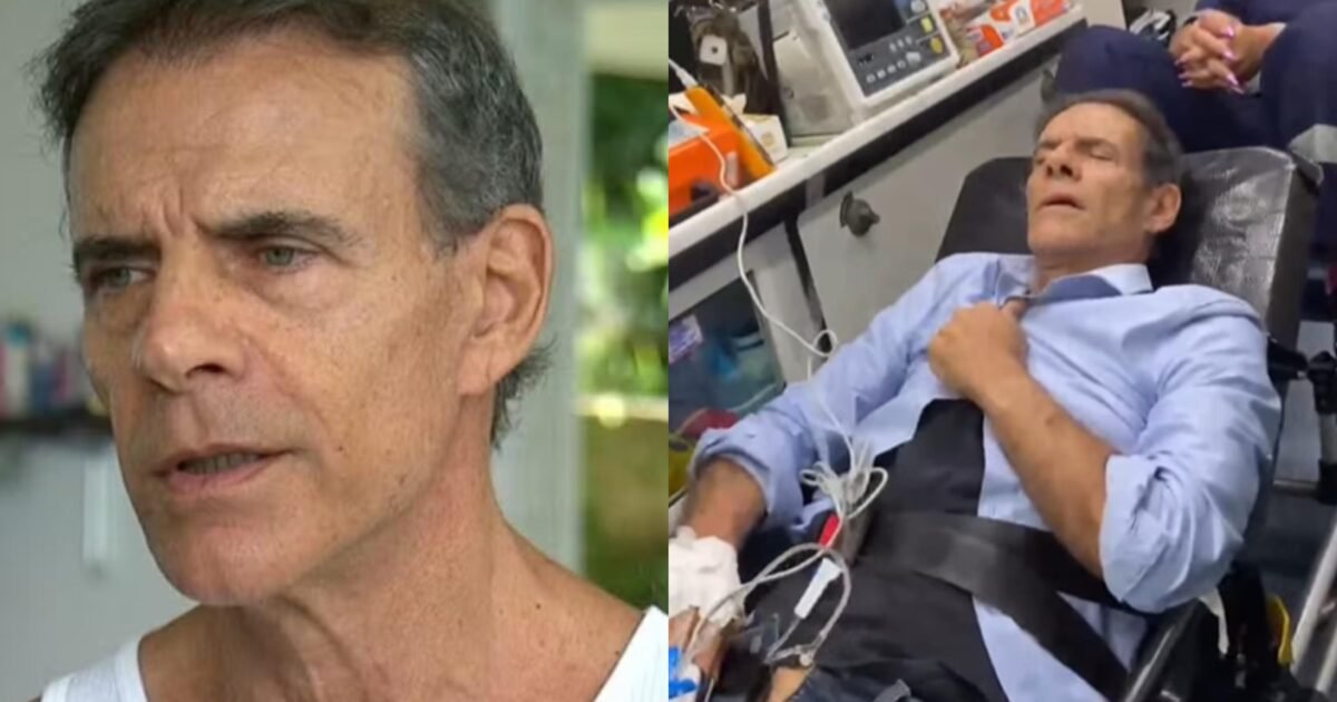 Mário Gomes passa mal em sua antiga casa e é levado a hospital no Rio ...