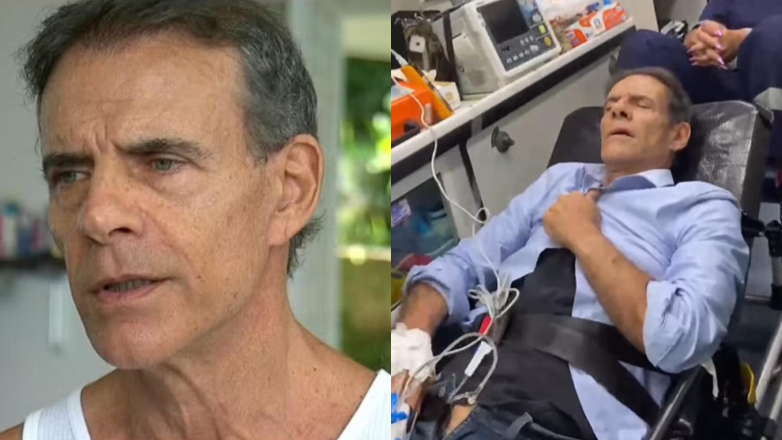 Mário Gomes passa mal em sua antiga casa e é levado a hospital no Rio ...