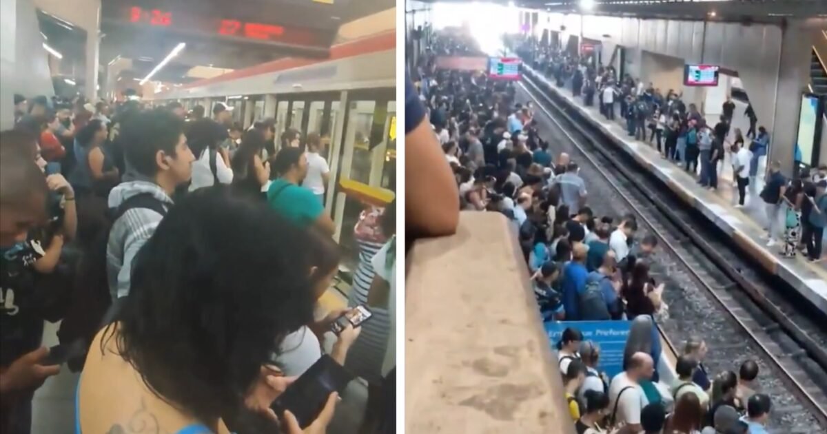 Passageiros enfrentam filas e estações lotadas no Metrô de SP após ...