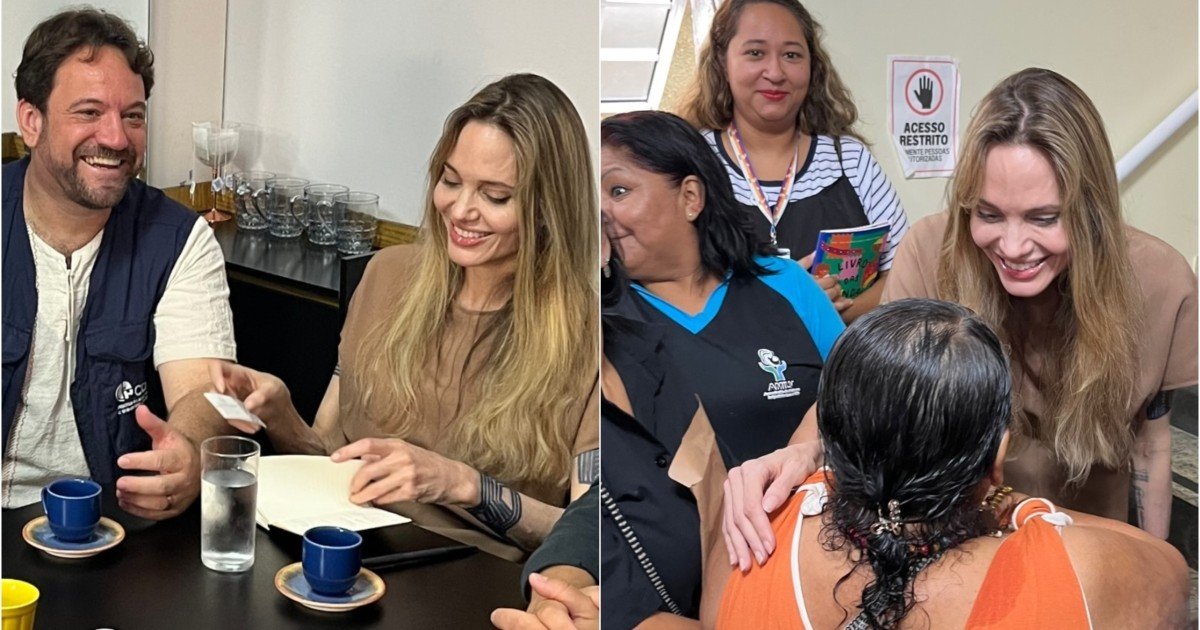 Angelina Jolie visita ONG de imigrantes e refugiados em São Paulo ...