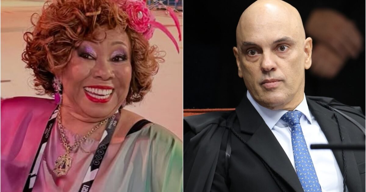 Alcione revela encanto pelo ministro Alexandre de Moraes: ‘Meu careca ...