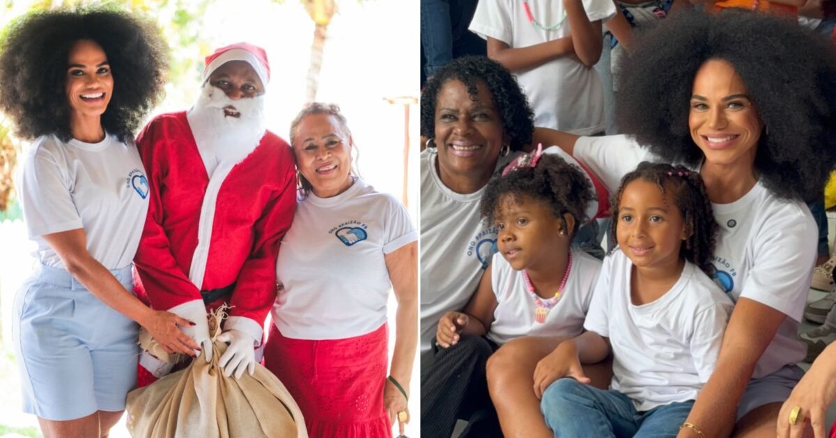 Savia David marca presença em Natal Solidário em ONG no Rio de Janeiro ...