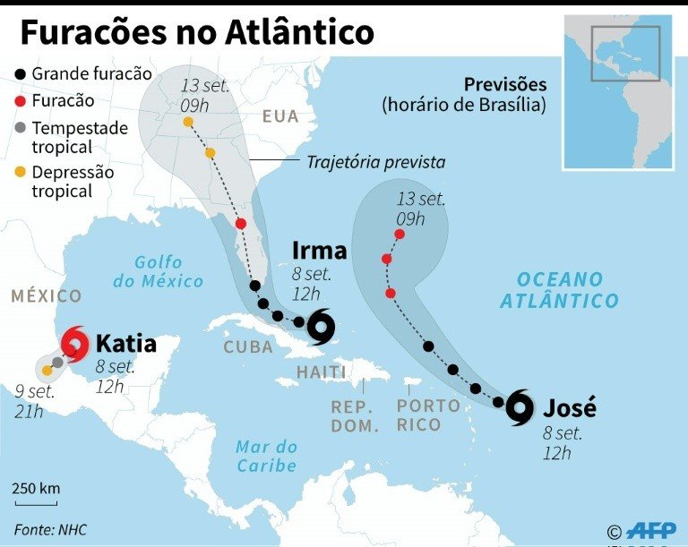 Temporada de furacões bate recorde em 2017 - ISTOÉ Independente
